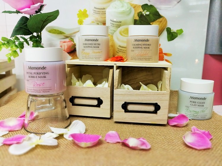 Gorgeous Skin With Mamonde Flower Facial Mask Line - Let's Roll With Carol