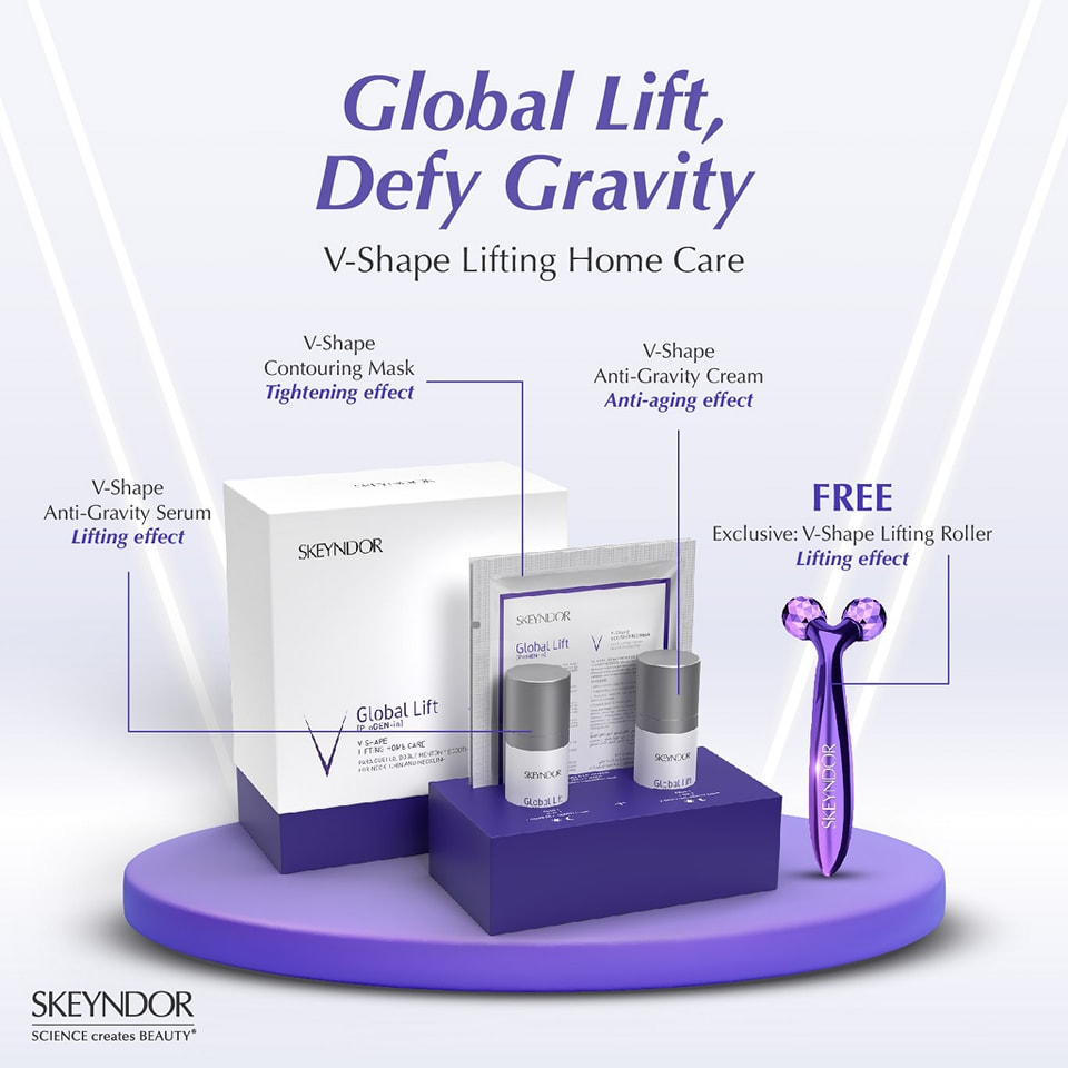 A lifted V-Shaped Face in 15 Days with SKEYNDOR V-Shape Lifting Home ...
